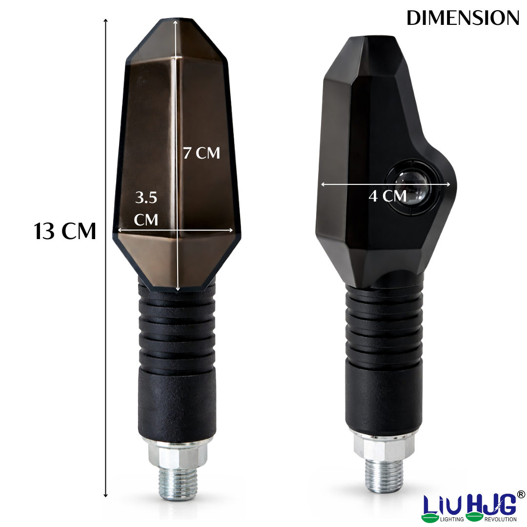 LIU HJG Motorcycle Indictor Light Waterproof Turn Signal Light Magneti