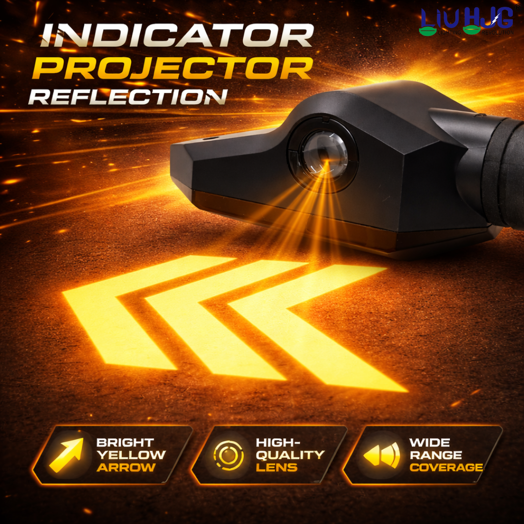 LIU HJG Motorcycle Indictor Light Waterproof Turn Signal Light Magneti