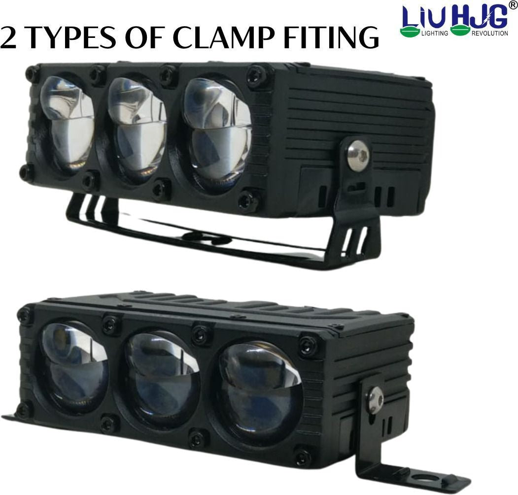 LIU HJG Yellow/White 3 Lens 260 Watt Blaze Waymaker Pro Fog Light With ...